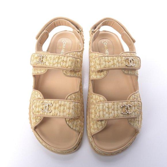 CHANEL | Shoes | Authentic Chanel Raffia Sandals | Poshmark